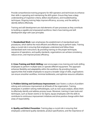 Scope of lean process in AOI (Automatic optical inspection ).pdf ...