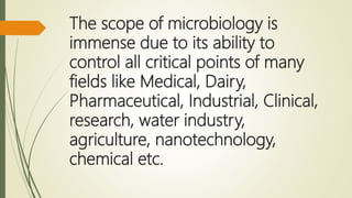 scope of microbiology | PPTX | Infectious Diseases | Diseases and ...