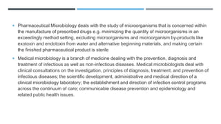 Scope of microbiology | PPTX