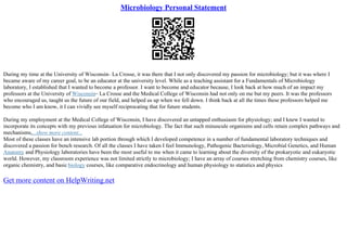 Scope Of Microbiology | PDF