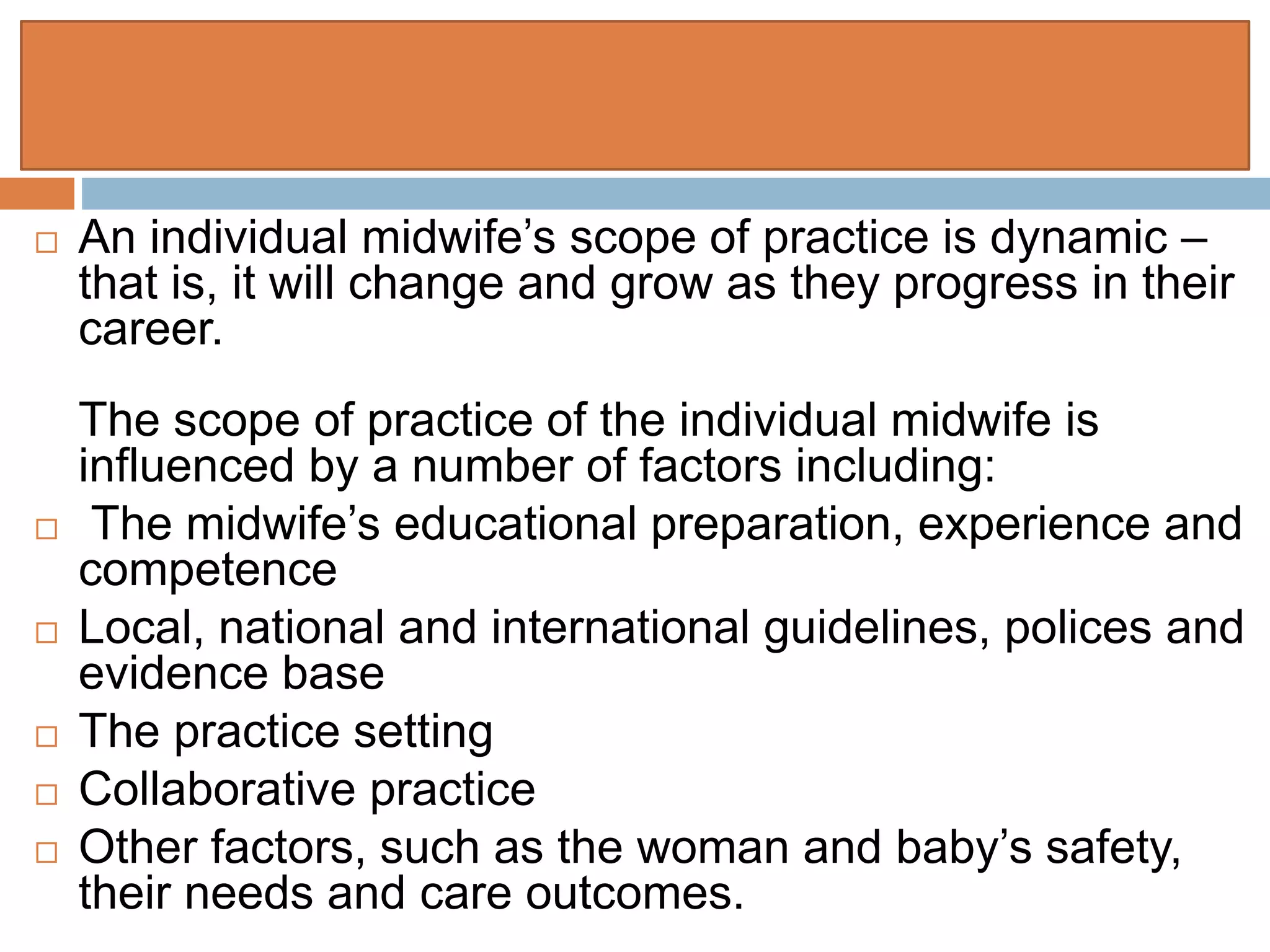Scope of midwife | PPTX