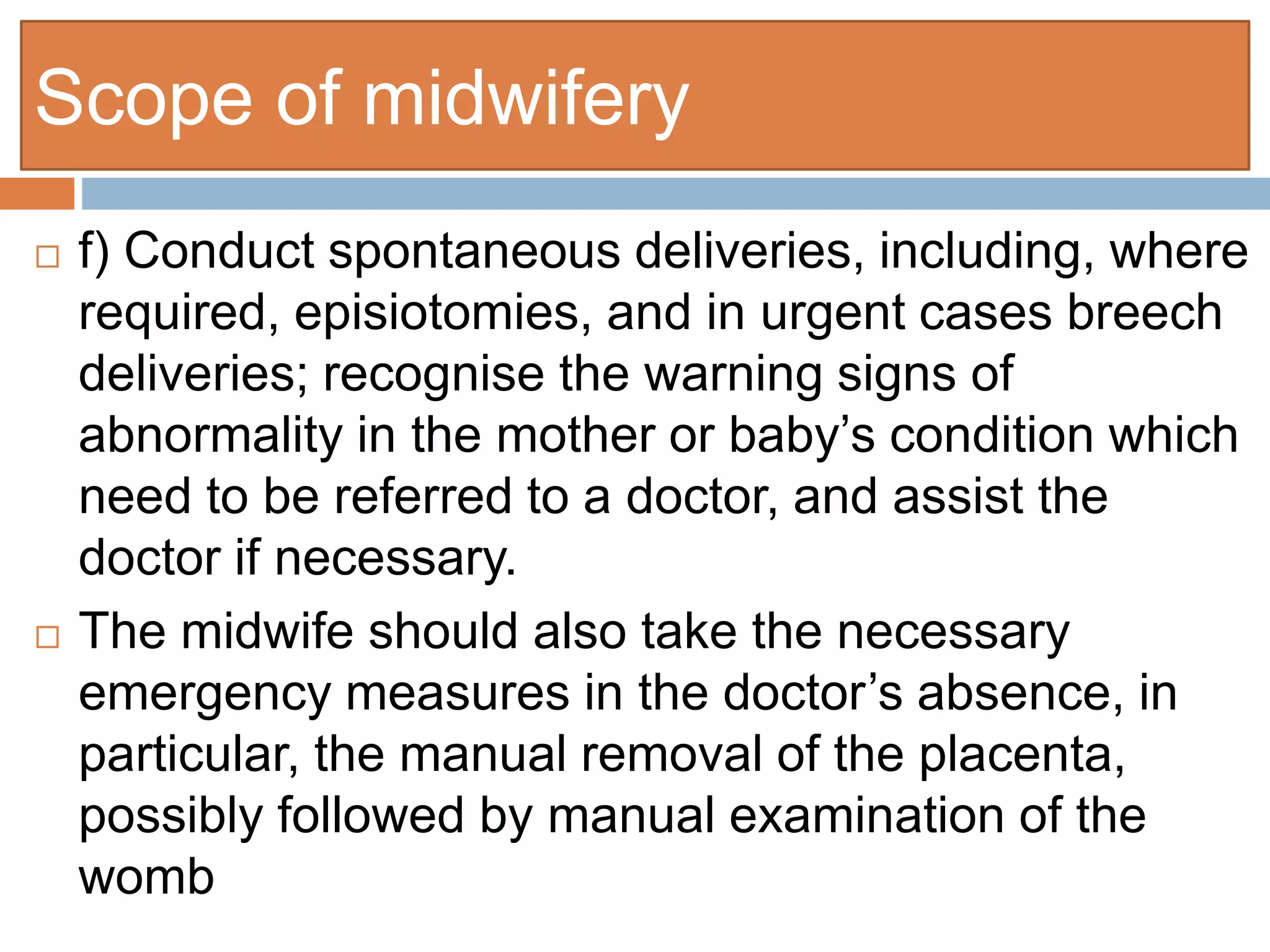 Scope of midwife | PPTX