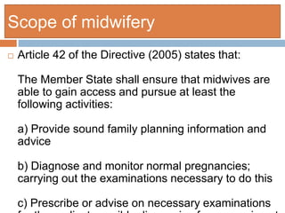 Scope of midwife | PPTX