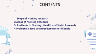Scope of Nursing Research and problems.pptx