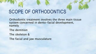 Scope of orthodontics | PPTX