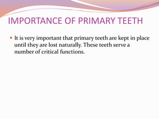 LECTURE INTRODUCTION TO PEDIATRIC DENTISTRY | PPTX