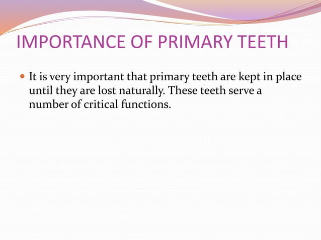 LECTURE INTRODUCTION TO PEDIATRIC DENTISTRY | PPTX