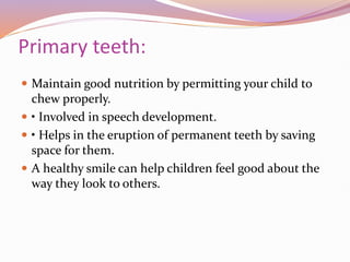 LECTURE INTRODUCTION TO PEDIATRIC DENTISTRY | PPTX