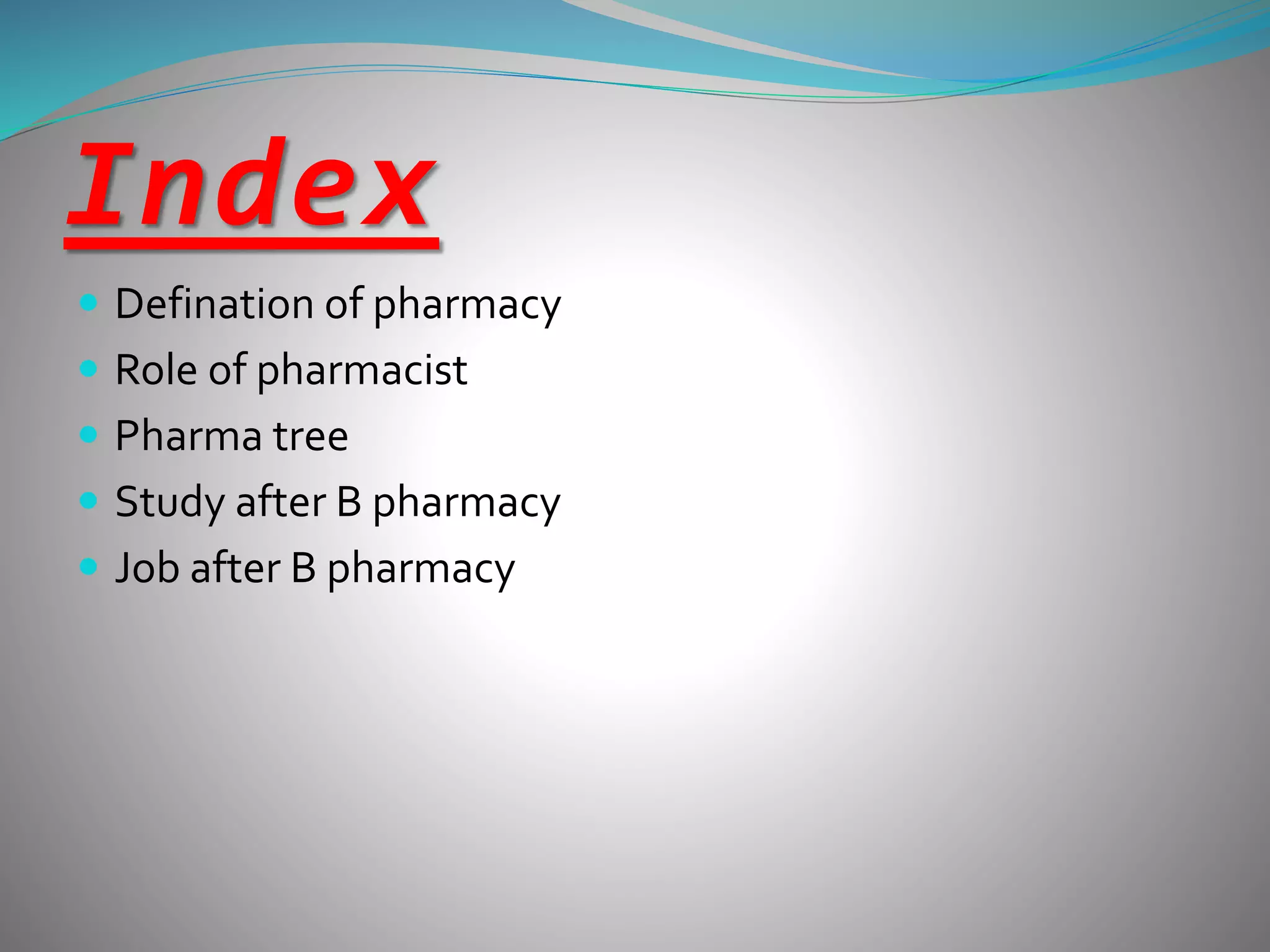 Scope of pharmacy | PPTX