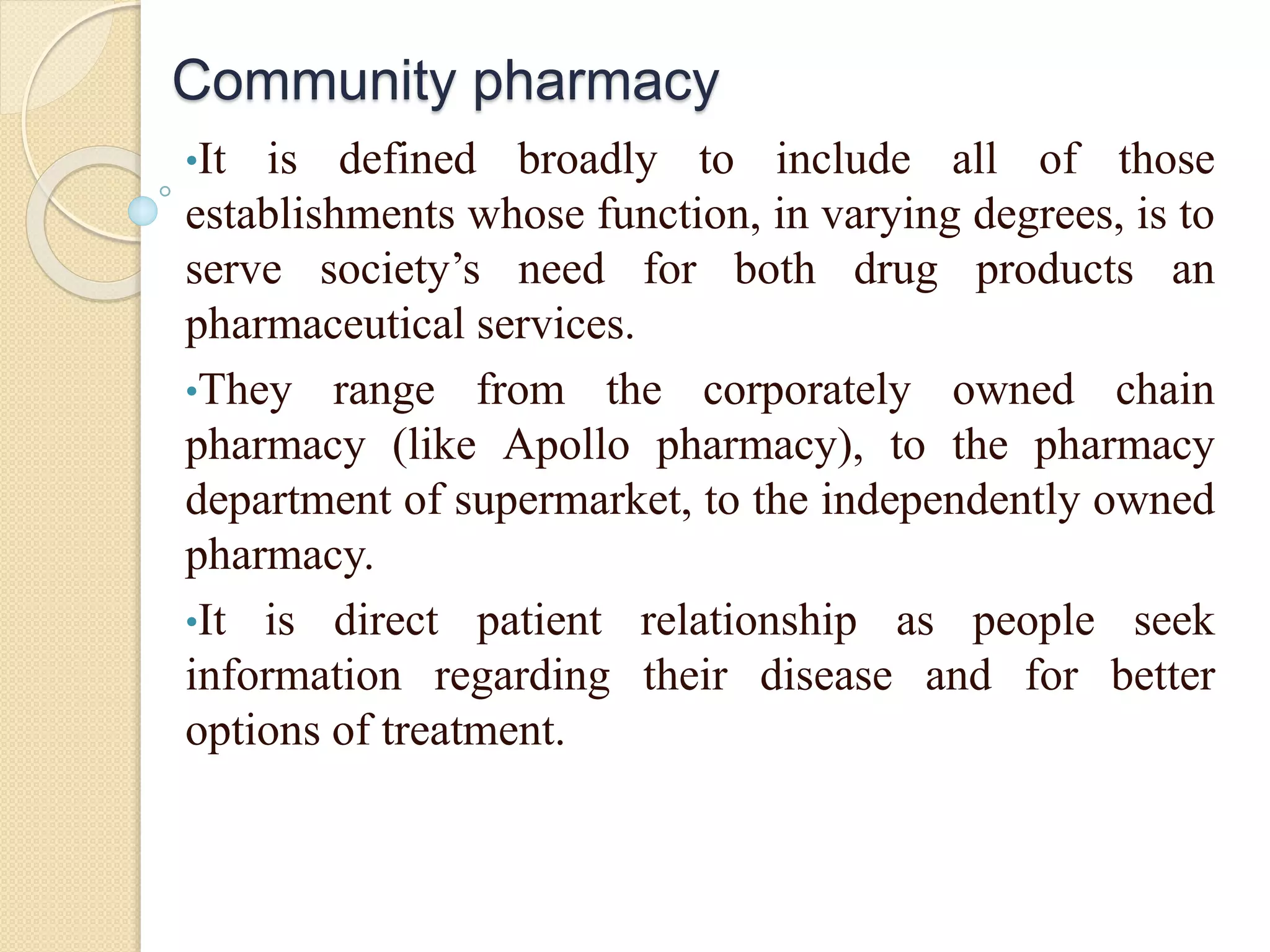 Scope of pharmacy | PPTX