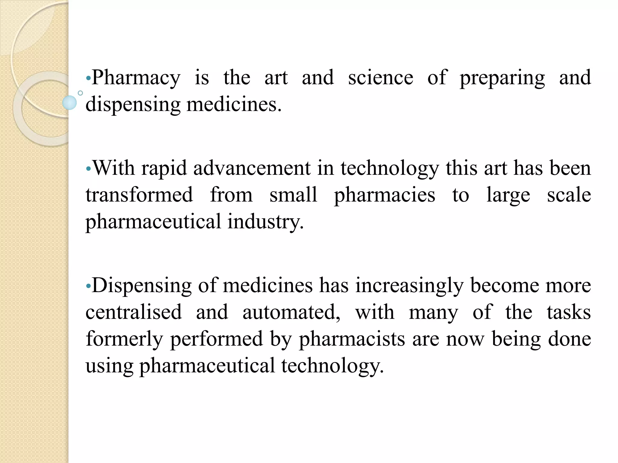 Scope of pharmacy | PPTX