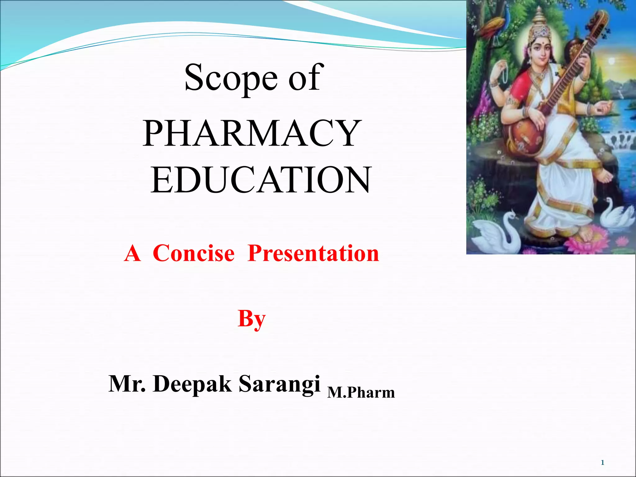 Scope of pharmacy ppt | PPTX