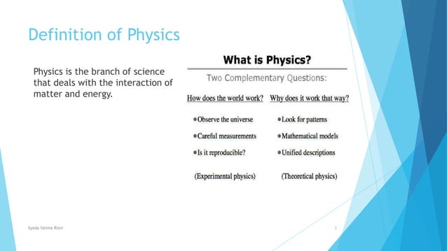 Scope of physics | PPTX | Physics | Science