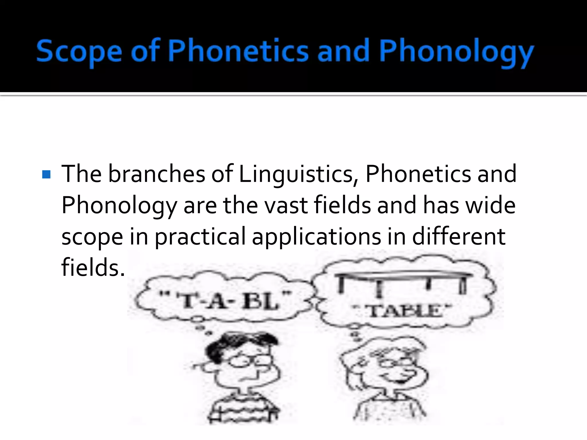 Scope of Phonetics and Phonology | PPTX