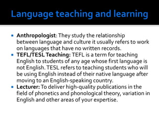 Scope of Phonetics and Phonology | PPTX