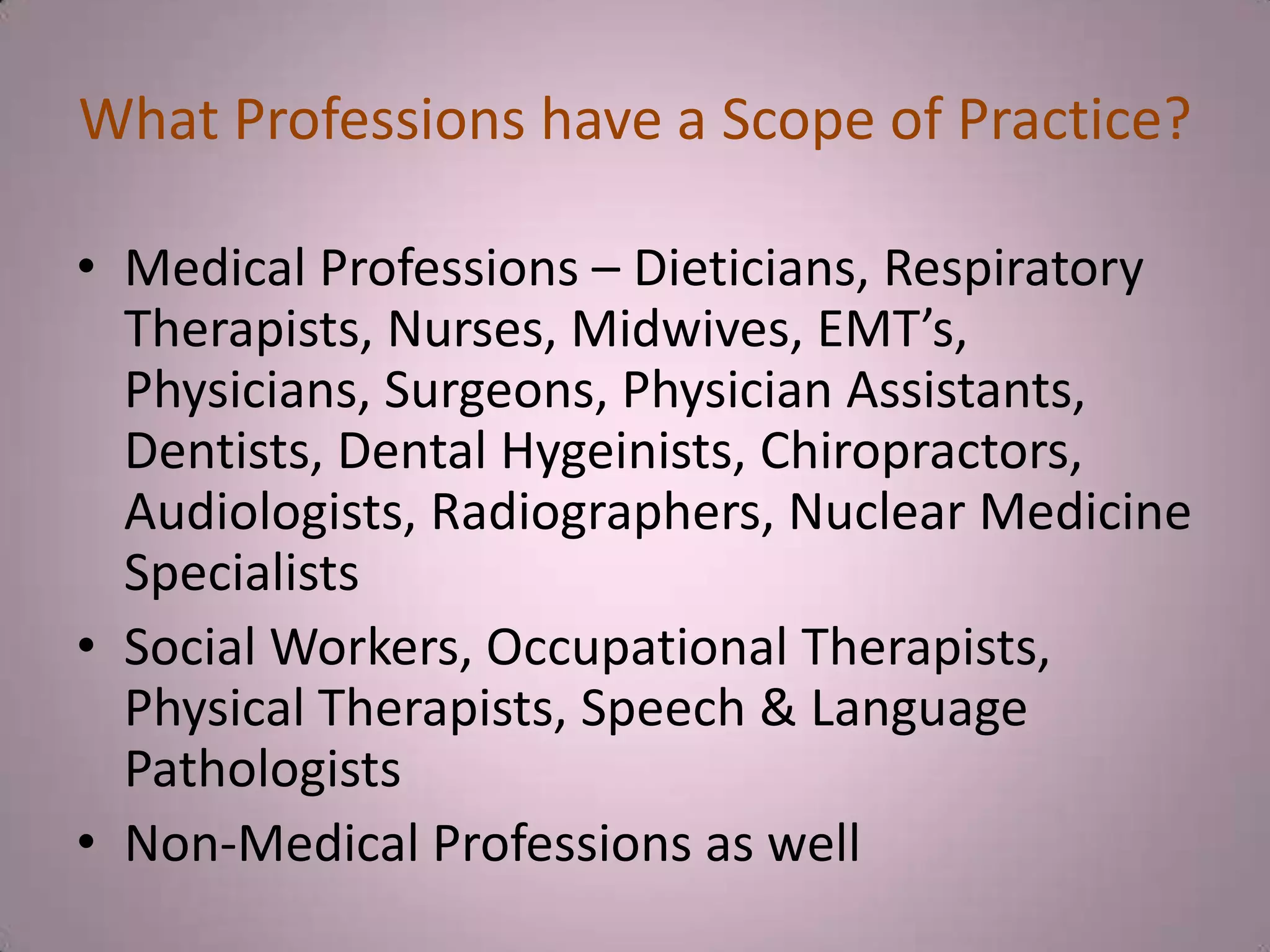 Scope of practice | PPT