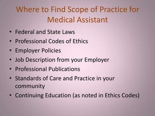 Scope of practice | PPTX