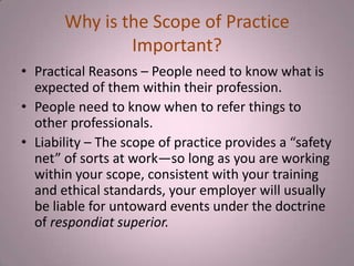 Scope of practice | PPTX