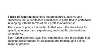 Scope of practice.pptx................... | PPT