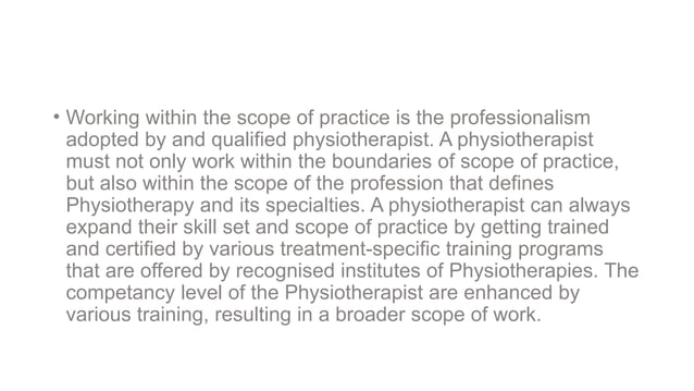 Scope of practice.pptx................... | PPT | Free Download