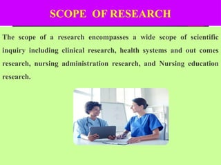 The scope of Nursing research (Evidence-Based Practice) .pptx