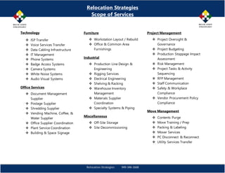 Relocation Strategies Scope of Services | PPT