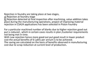 Scope of six sigma in indian foundry operations | PDF