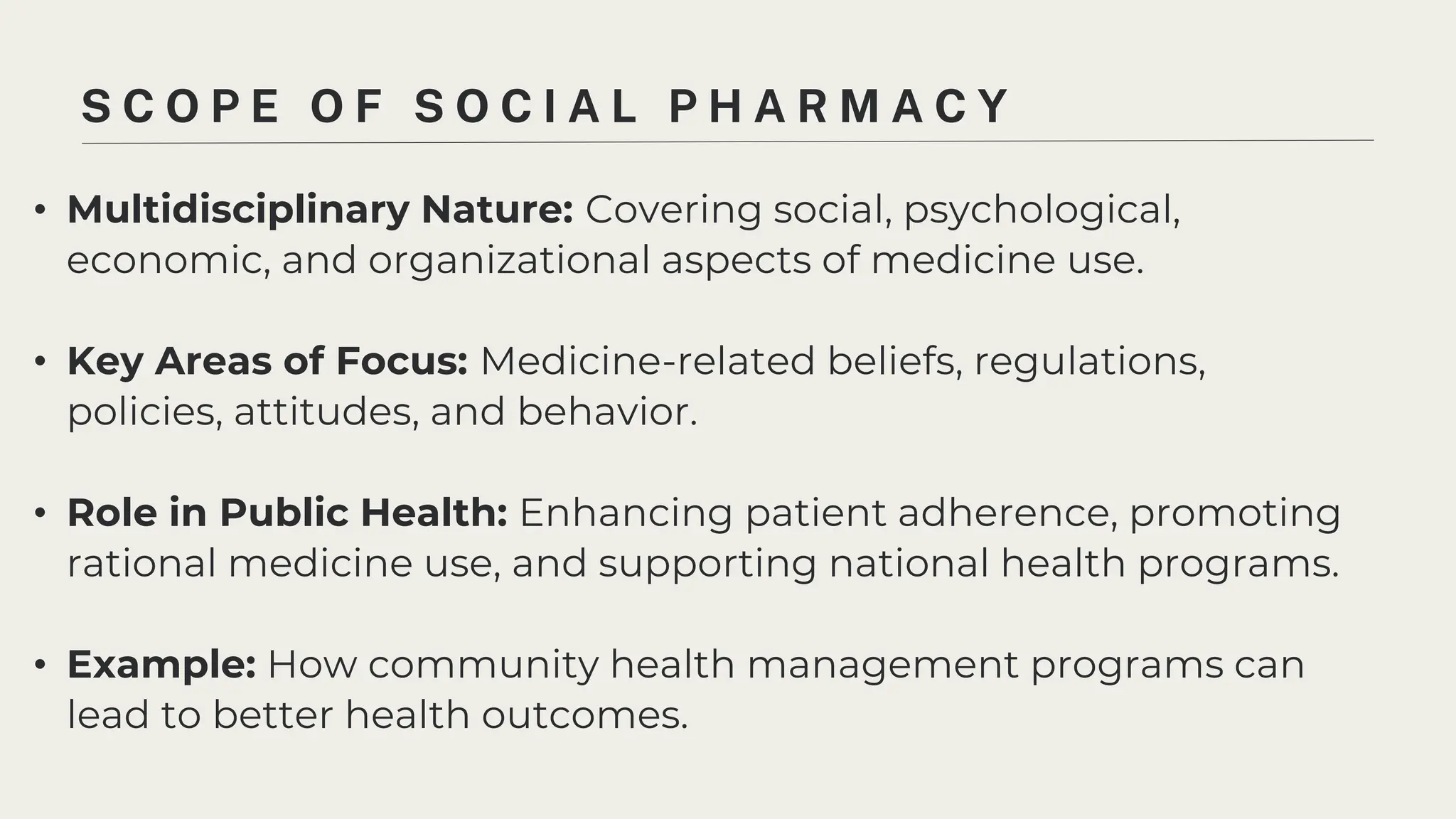 Scope and Benefits of Social Pharmacy-PPT | PPT