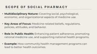 Scope and Benefits of Social Pharmacy-PPT | PPT