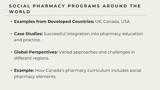 Scope and Benefits of Social Pharmacy-PPT | PPT