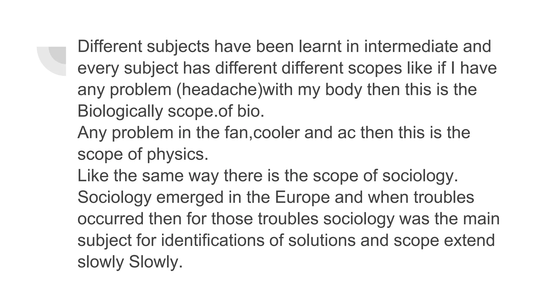 Scope of Sociology presentation PDF most important slides | PPTX