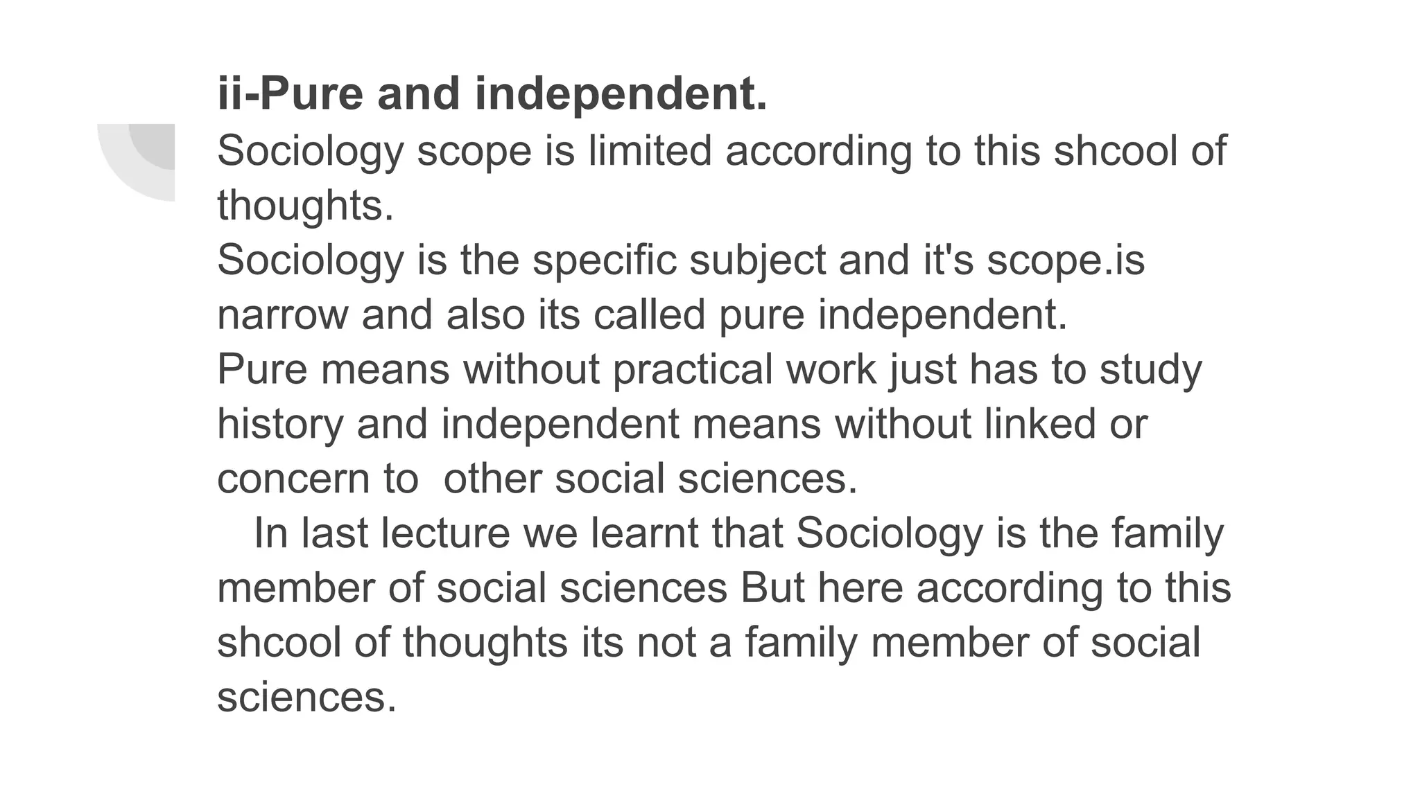 Scope of Sociology presentation PDF most important slides | PPTX