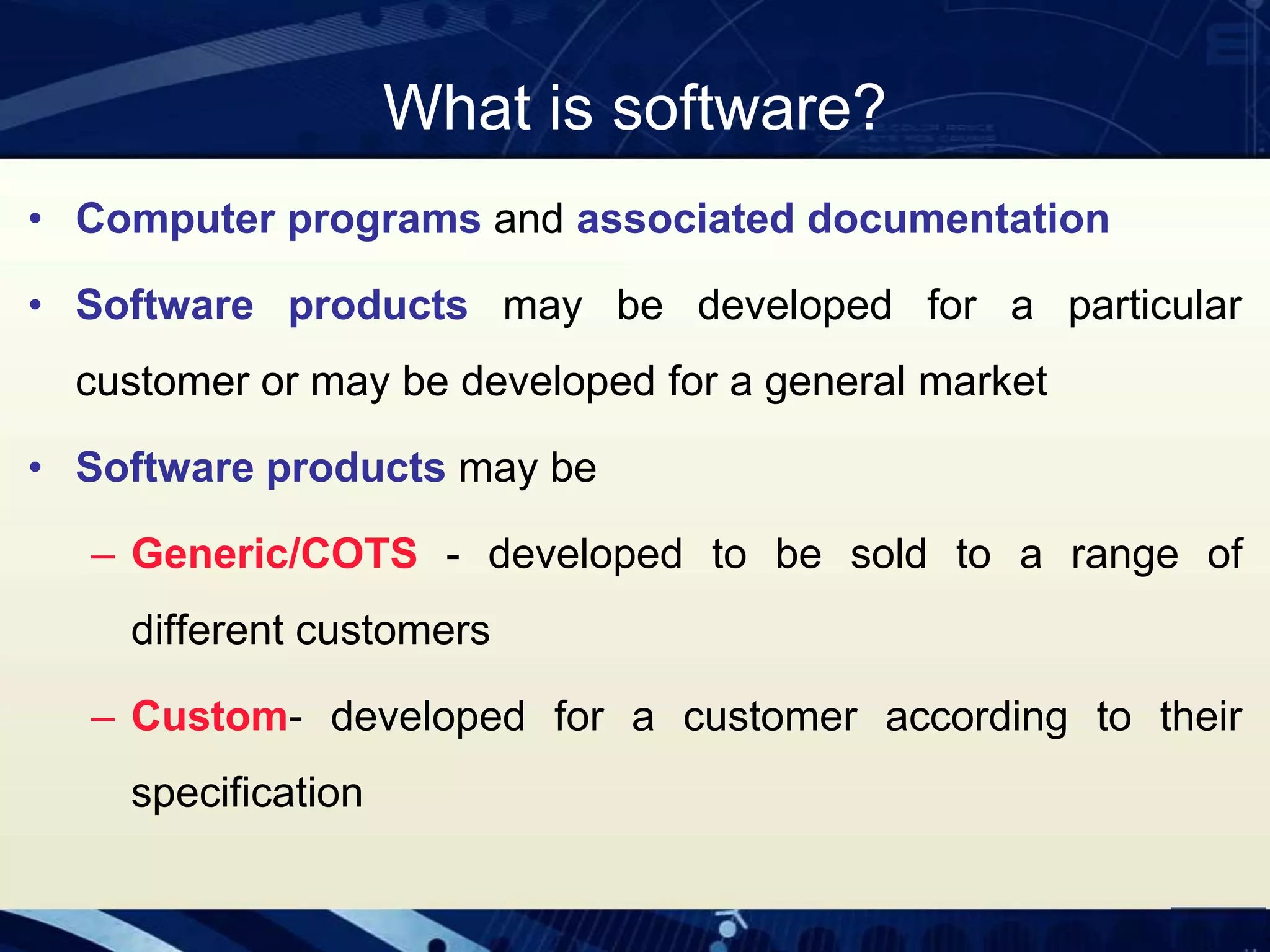 Scope of software engineering | PPSX