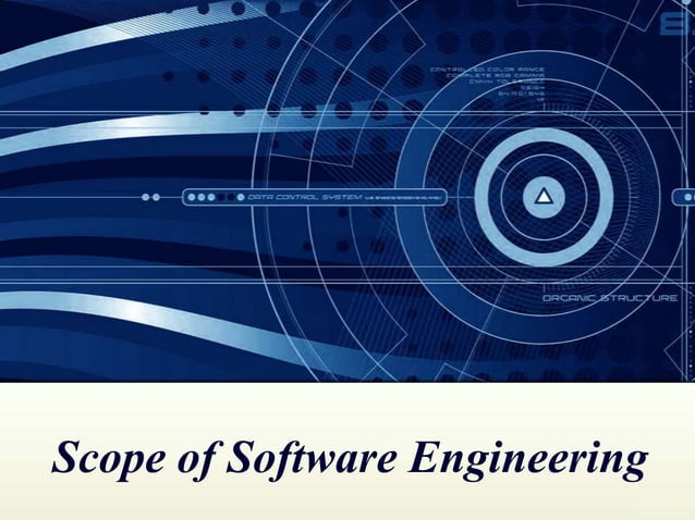 Scope of software engineering