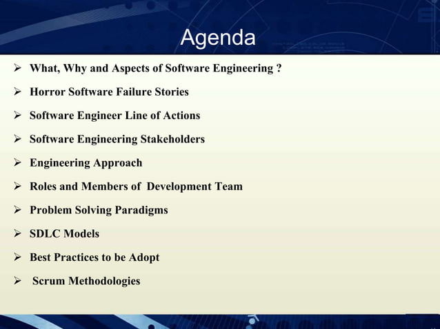 Scope of software engineering