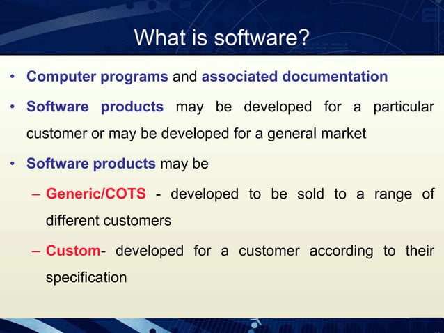Scope of software engineering