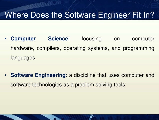 Scope of software engineering