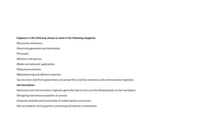 Scope of studying Electronics and Communication Engineering | PPTX