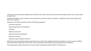 Scope of studying Electronics and Communication Engineering | PPTX