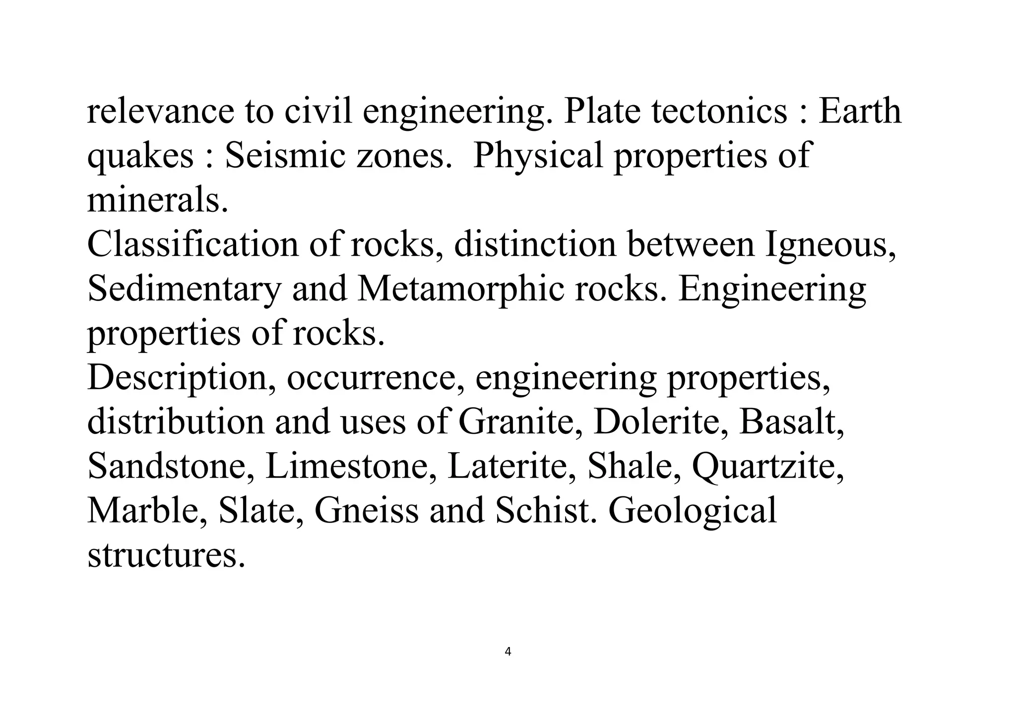 Scope of studying engineering geology | PDF
