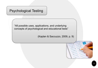 Scope of Testing and Assesment in Clinical Psychology pptx | PPT