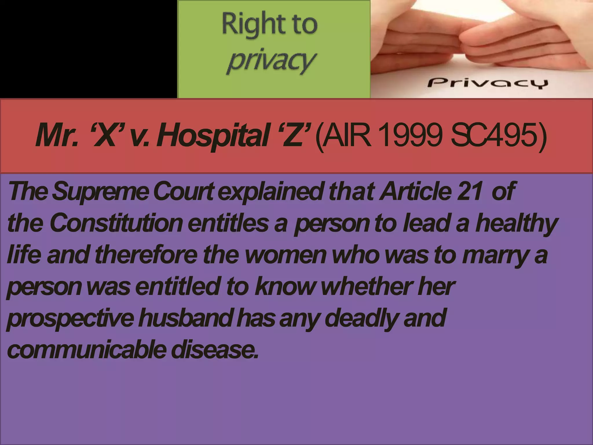 Scope of the right to life and personal liberty under (article 21) | PPTX