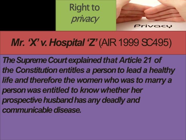 Scope of the right to life and personal liberty under (article 21) | PPT