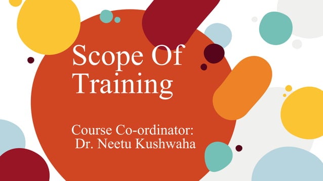 Scope of Training.pptx | Human Resources | Business