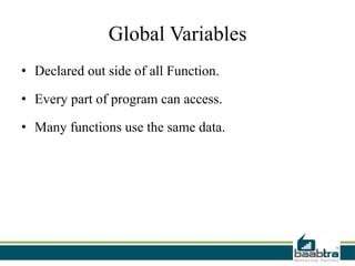 Scope of variable | PDF