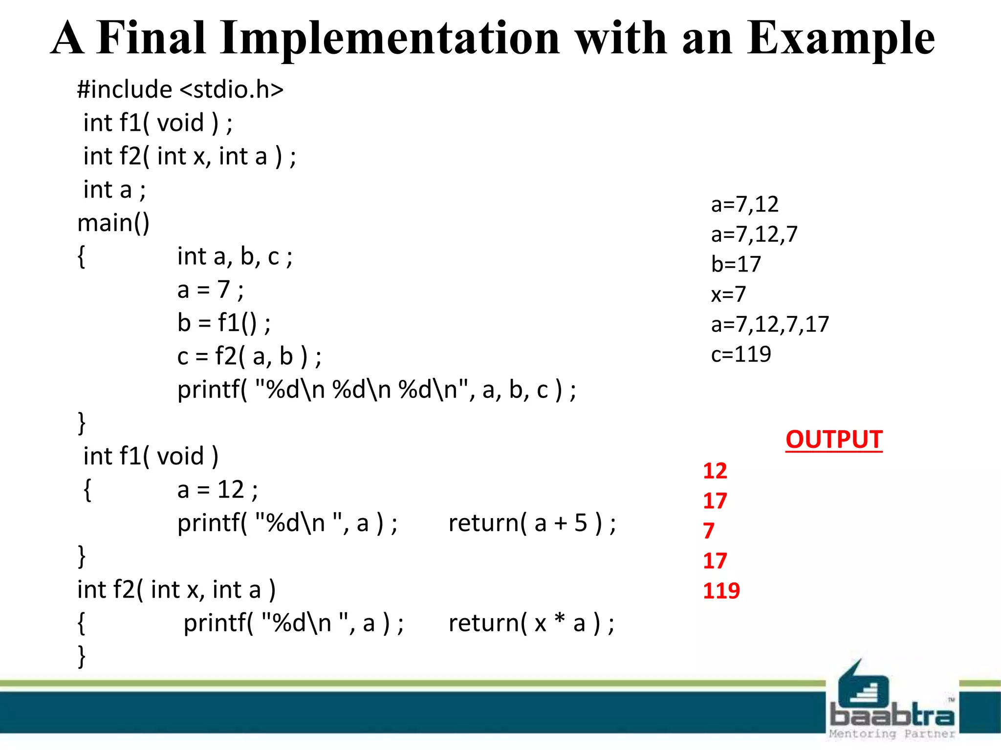 Scope of variables | PPT