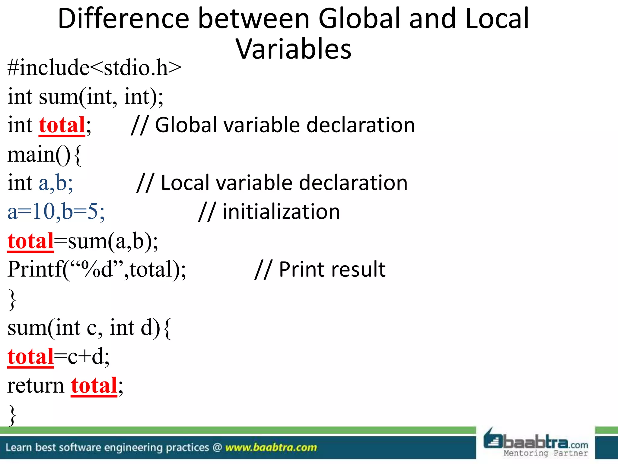 Scope of variables | PPTX