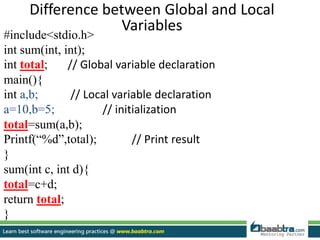 Scope of variables | PPTX