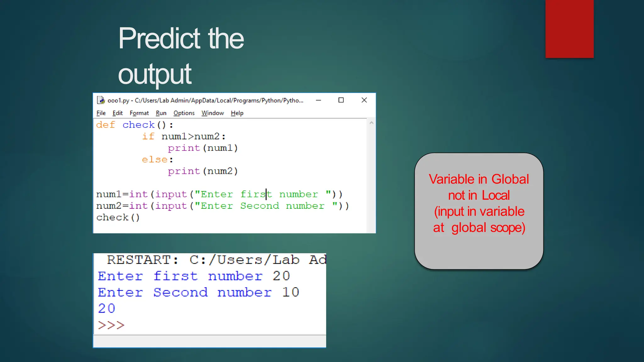 scopeofvariables in pyuthon using va.pptx
