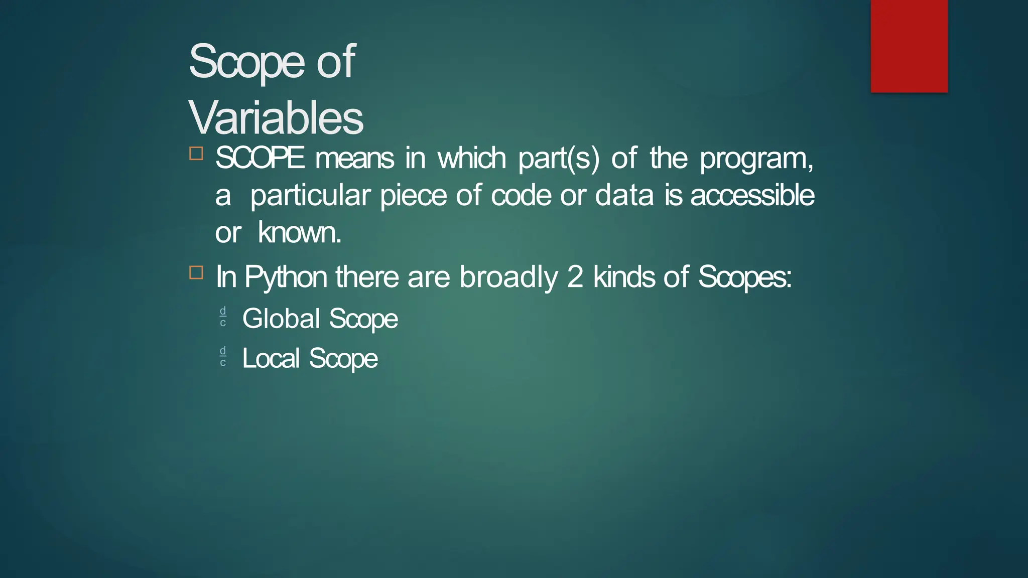 scopeofvariables in pyuthon using va.pptx
